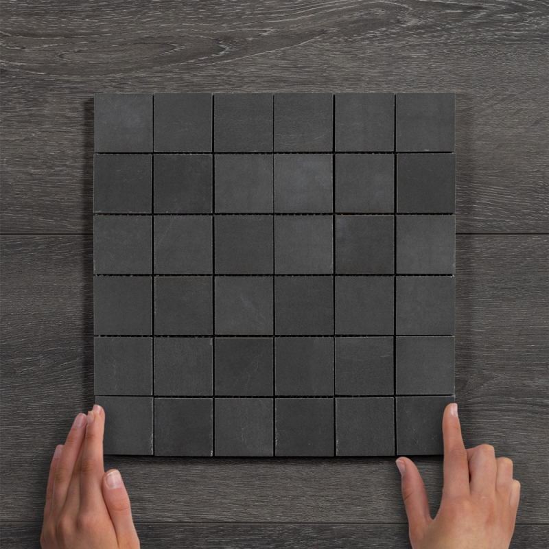 Lunar Ash Matt Porcelain Mosaic 29.8x29.8cm | Tile Merchant