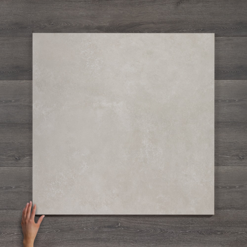 Arena Grey Concrete-Effect Matt Porcelain Tile 100x100cm | Tile Merchant