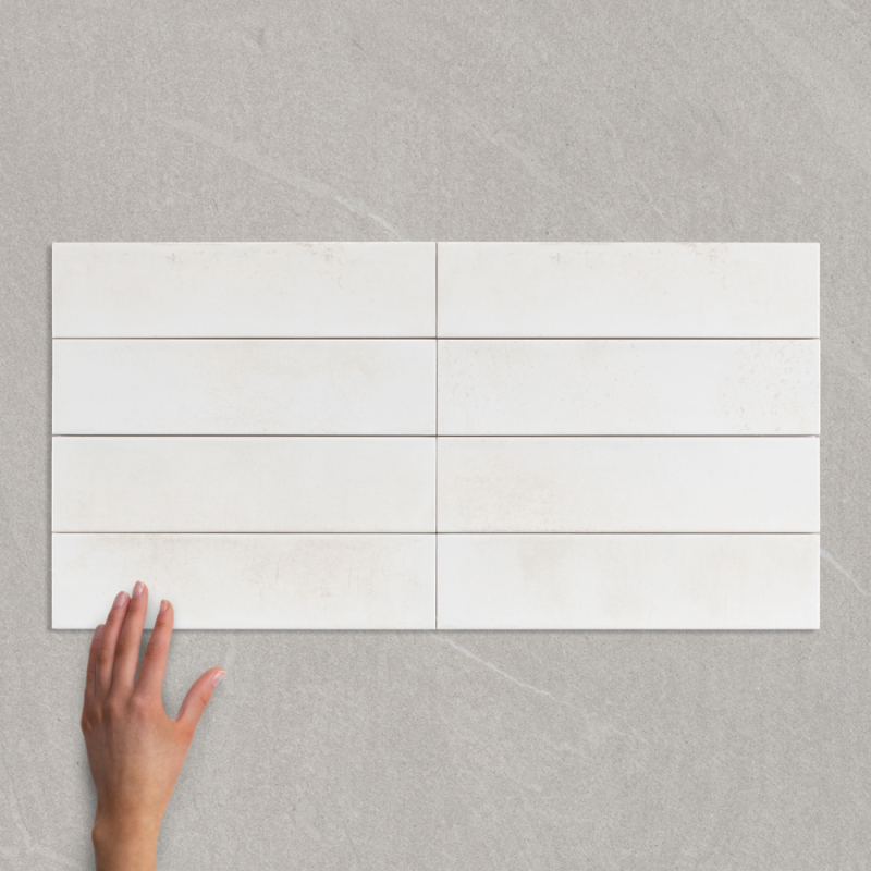 Metro Vibe White Metro Gloss Wall Tile 30x7.5cm | Tile Merchant