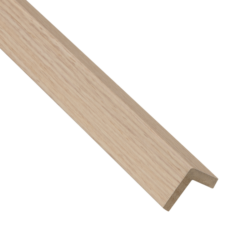 18mm Slat Wall Panel Oak L Shaped Profile 290x2.5x2.5cm | Tile Merchant