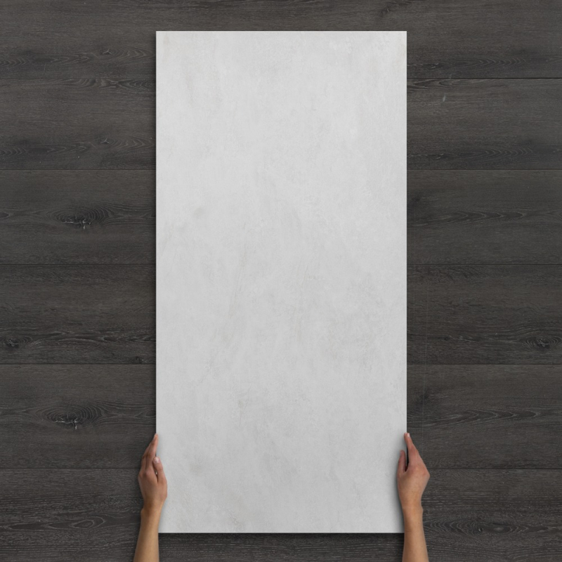 Outdoor Alpine White Limestone-Effect Matt Porcelain Tile 120x60cm ...