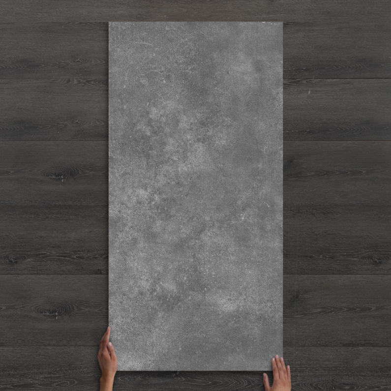 Outdoor Venus Ash Limestone-Effect Matt Porcelain Tile 120x60cm | Tile ...