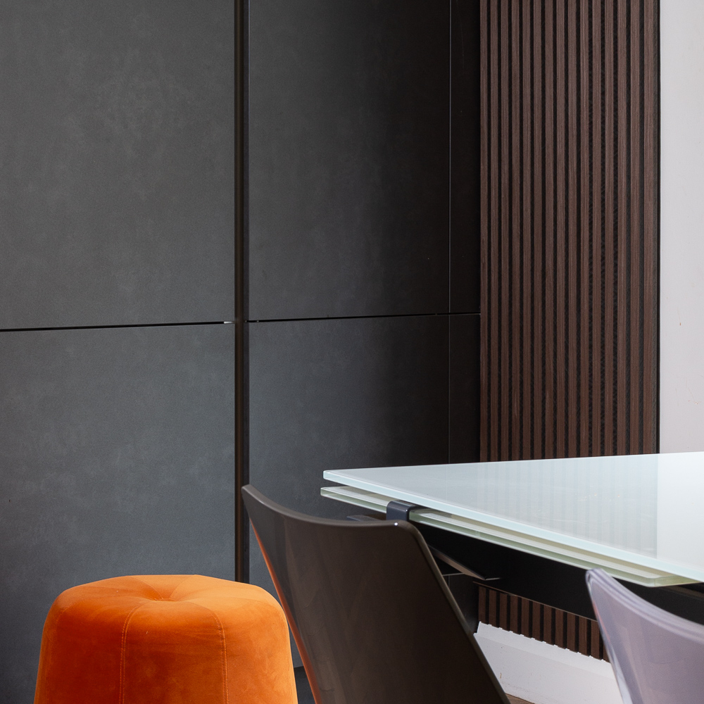21mm Acoustic Black Felt Wall Panel Wenge 240x60cm | Tile Merchant