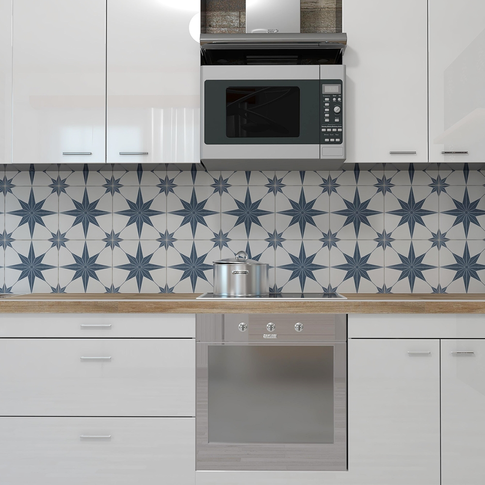 Stella Azul Matt Porcelain Tile 25x25cm | Tile Merchant