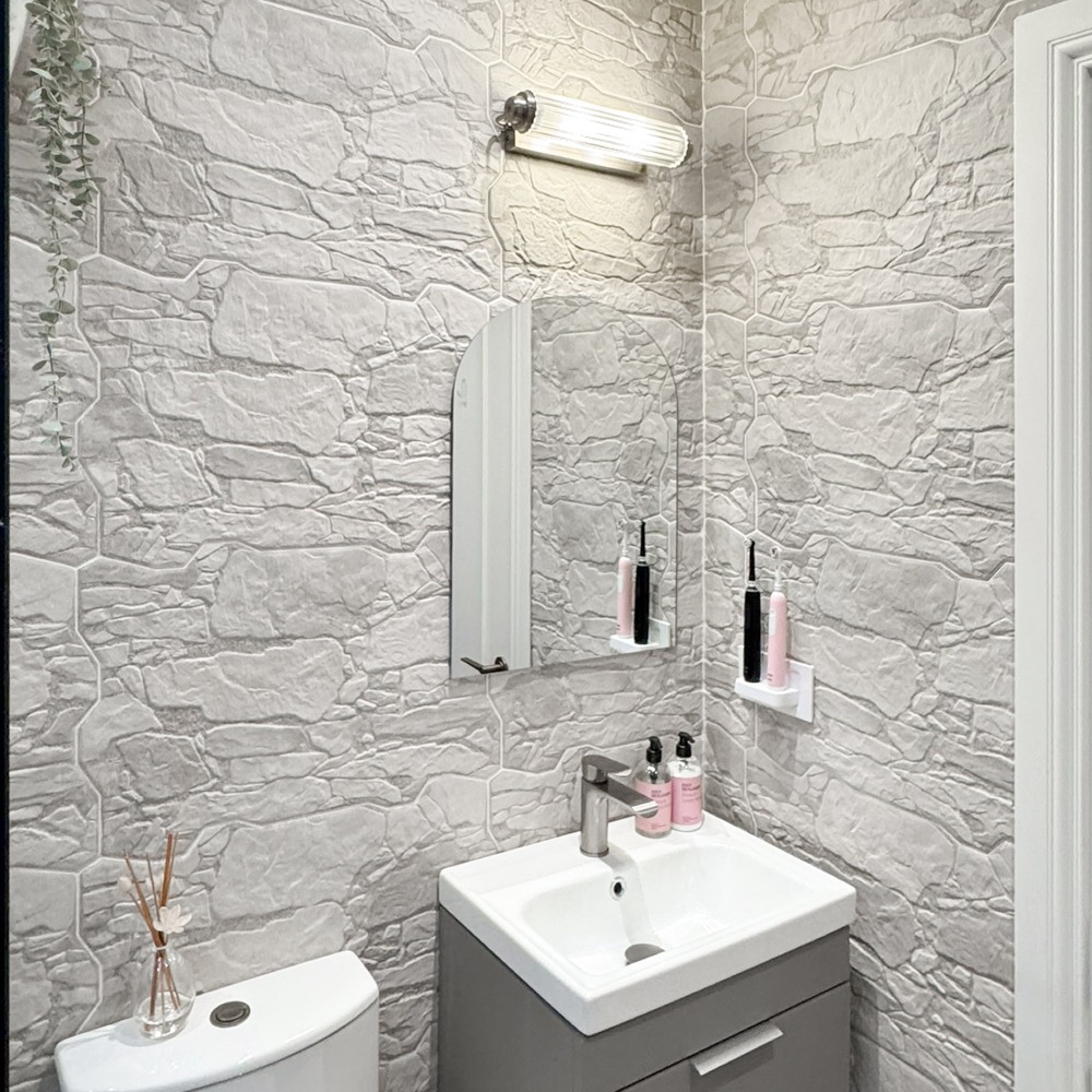 Muralla Stone-Effect Porcelain Blanco Tile 60x40cm | Tile Merchant