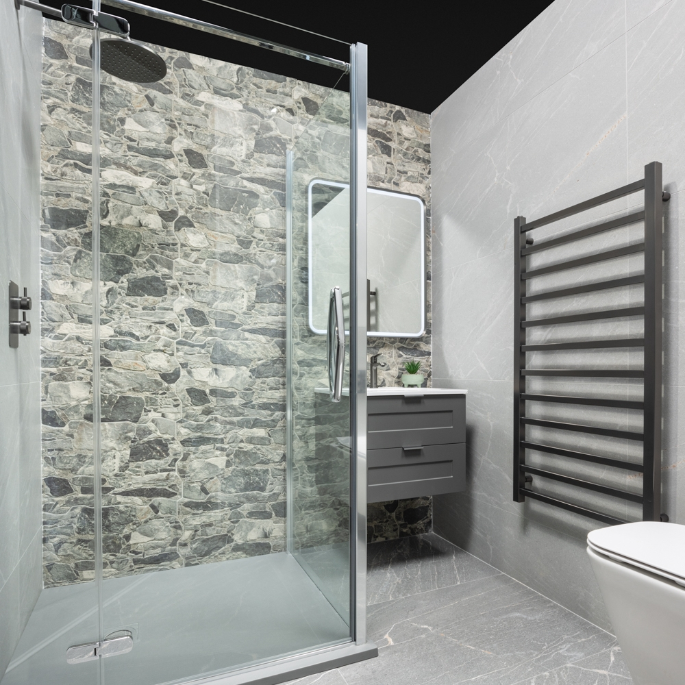 Muralla Stone-Effect Porcelain Gris Tile 60x40cm | Tile Merchant