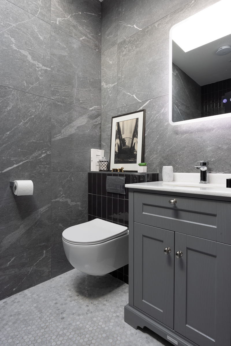 Agora Grey Marble-Effect Matt Porcelain Tile 120x60cm | Tile Merchant
