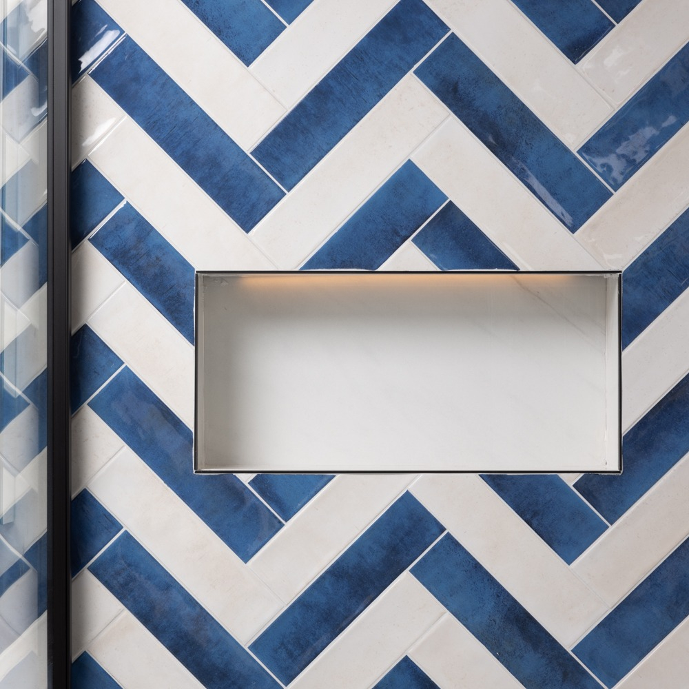 Metro Vibe Blue Metro Gloss Wall Tile 30x7.5cm | Tile Merchant