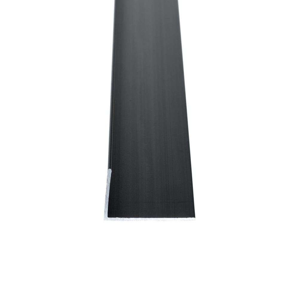 15mm Black Matt Square Edge Panel Trim 2.4m | Tile Merchant
