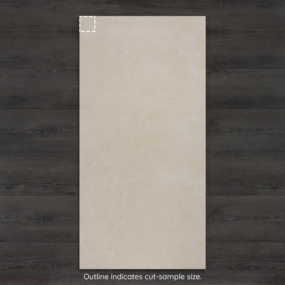 Lux Crema Beige Marble-Effect Matt Porcelain Tile 160x80cm | Tile Merchant