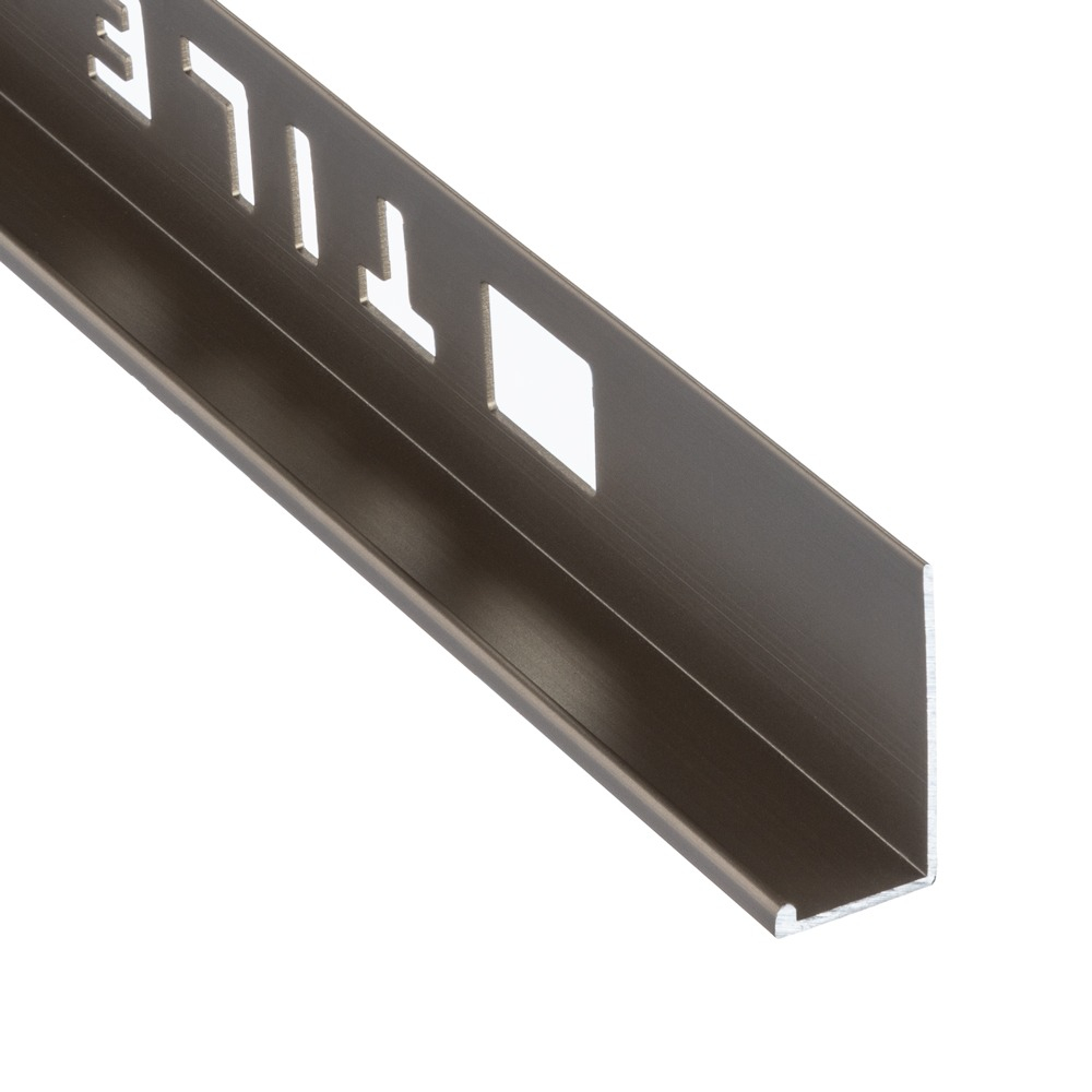 10mm Bronze Matt Square Edge Tile Trim 2.4m | Tile Merchant