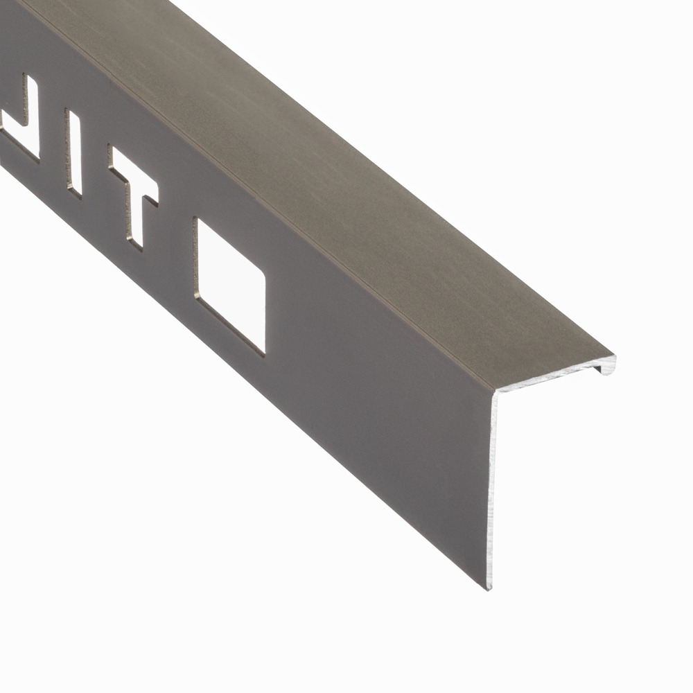 12mm Bronze Matt Square Edge Tile Trim 2.4m | Tile Merchant