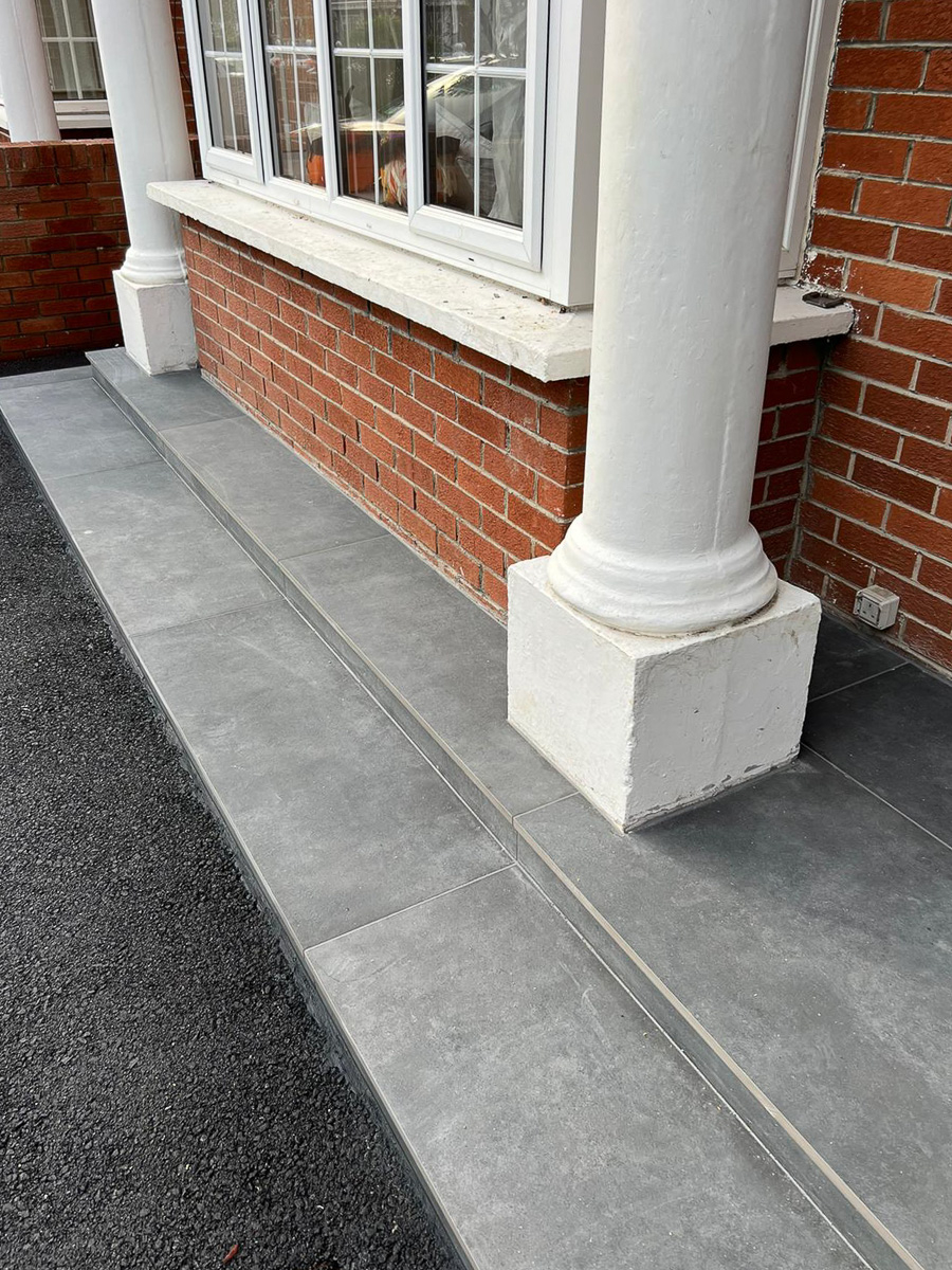 Outdoor Venus Grey Limestone-Effect Matt Porcelain Tile 120x60cm | Tile ...