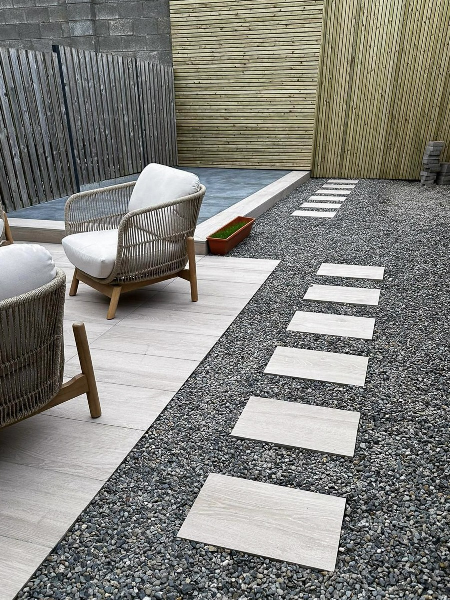 Outdoor Riverwood Smoke Wood-Effect Matt Porcelain Tile 120x30cm | Tile ...