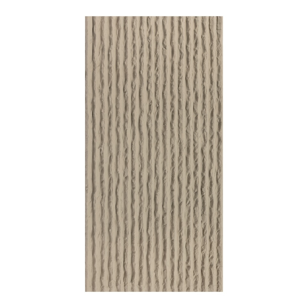 PU Stone Wall Panel Ribbed Surface Taupe 120x60cm | Tile Merchant